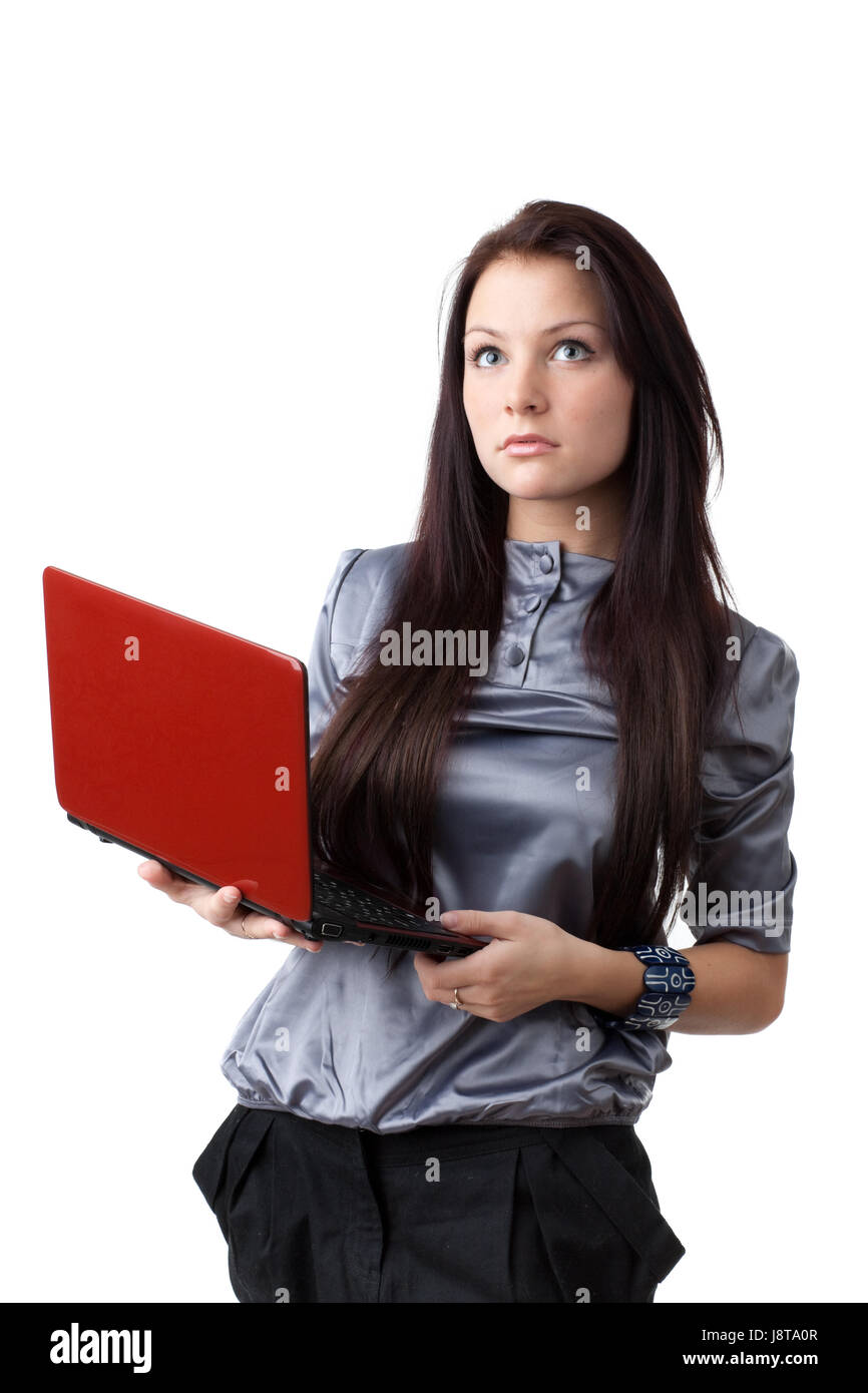 woman, study, laptop, notebook, computers, computer, laugh, laughs ...