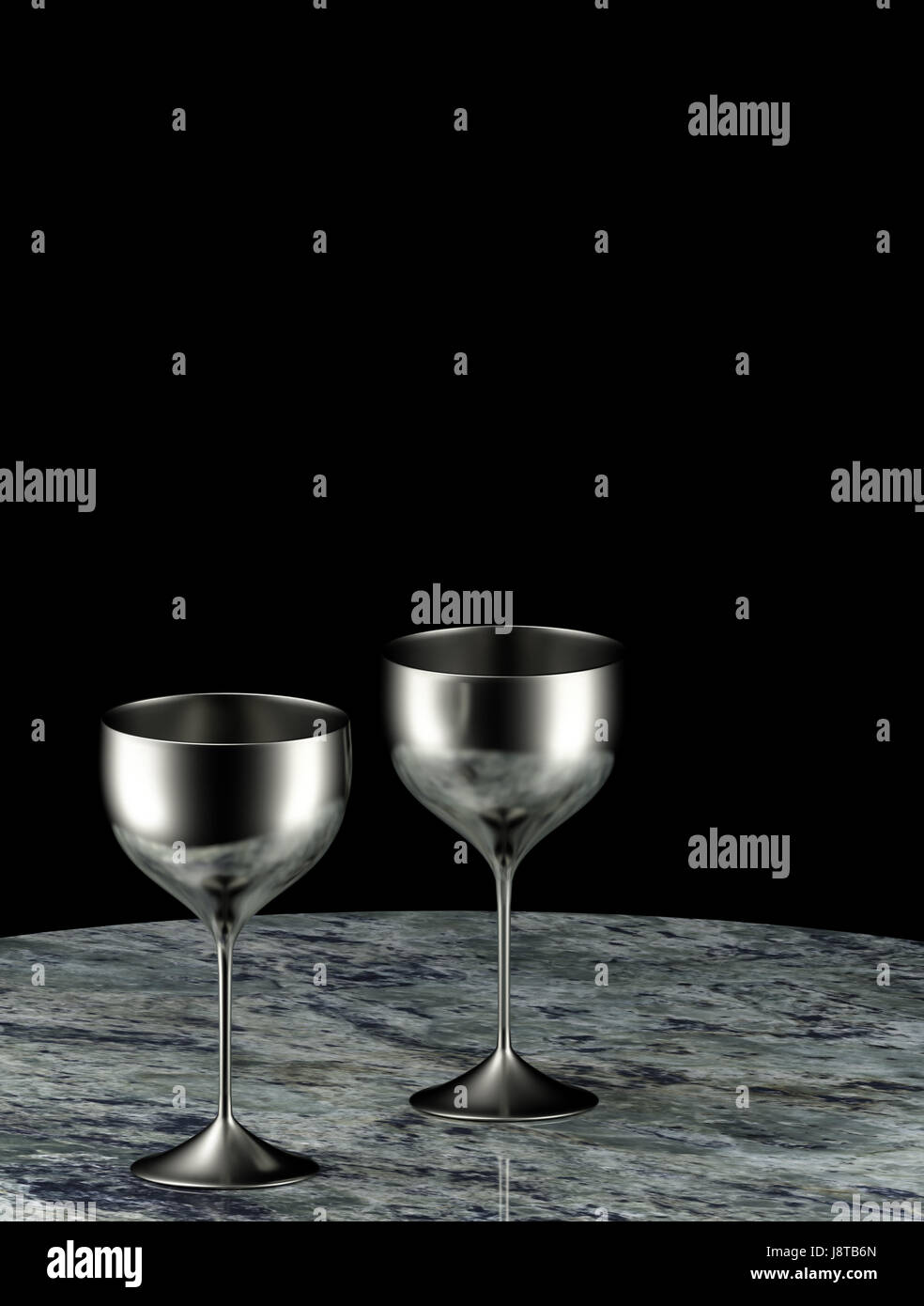 Metal goblets hi-res stock photography and images - Alamy