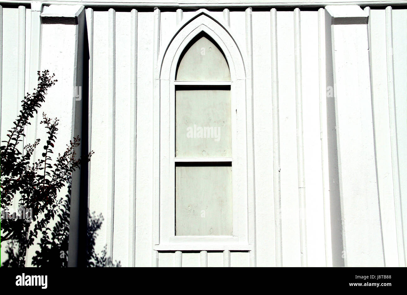 Whitewashed Church Window Stock Photo - Alamy