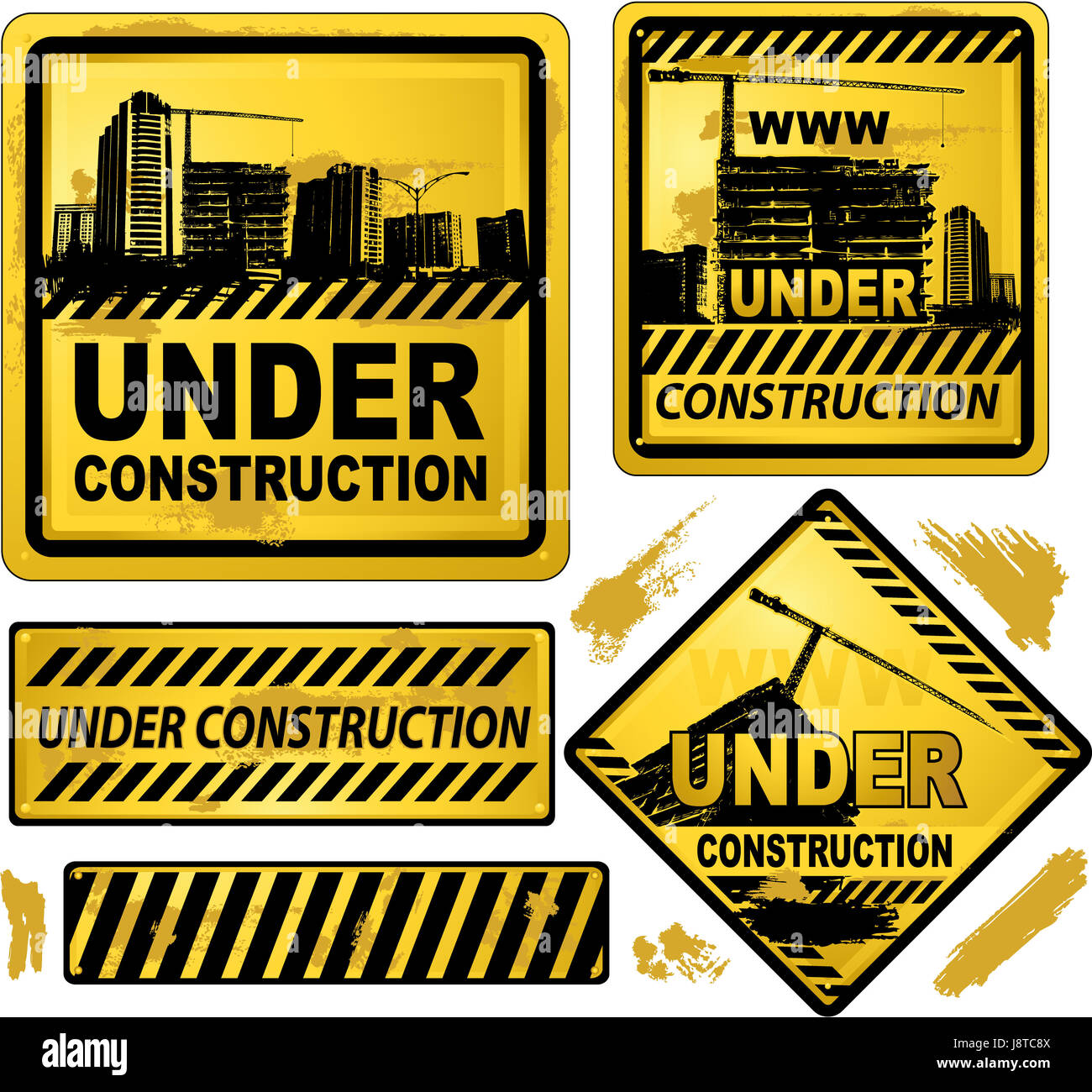 sign, signal, danger, board, build, city, town, isolated, traffic Stock ...