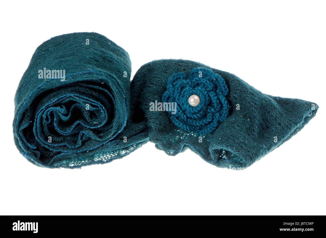 blue, isolated, fashion, colour, winter, elegance, soft, wool, folded ...