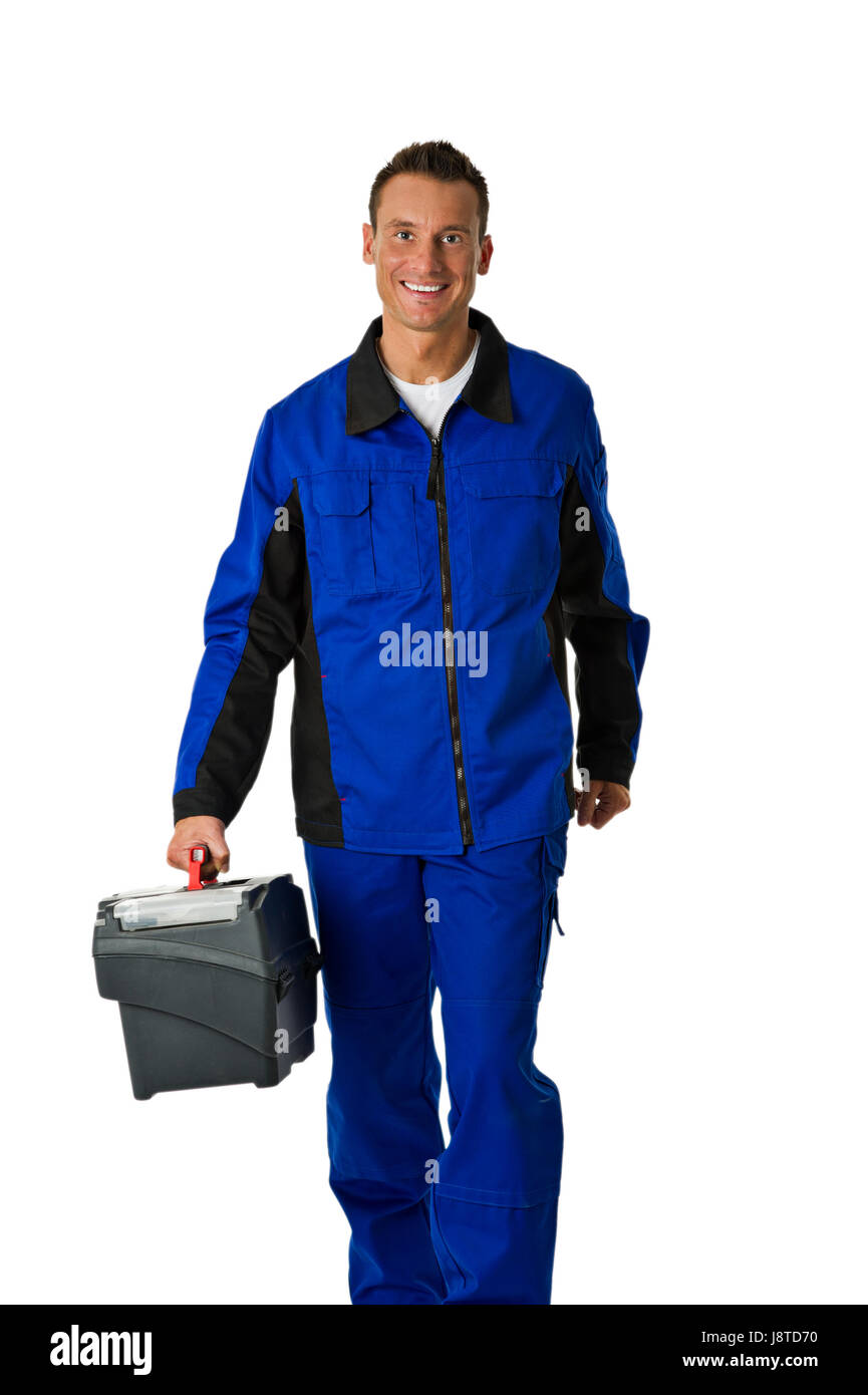 handyman with tool box Stock Photo - Alamy
