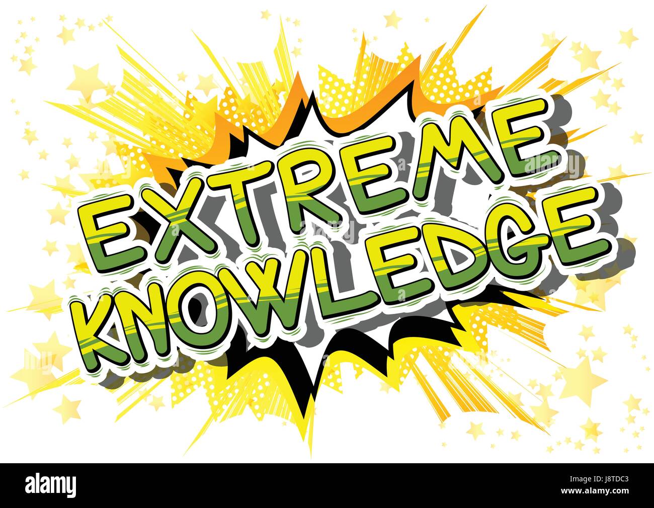 Extreme Knowledge - Comic book style word on abstract background Stock Vector Image & Art - Alamy