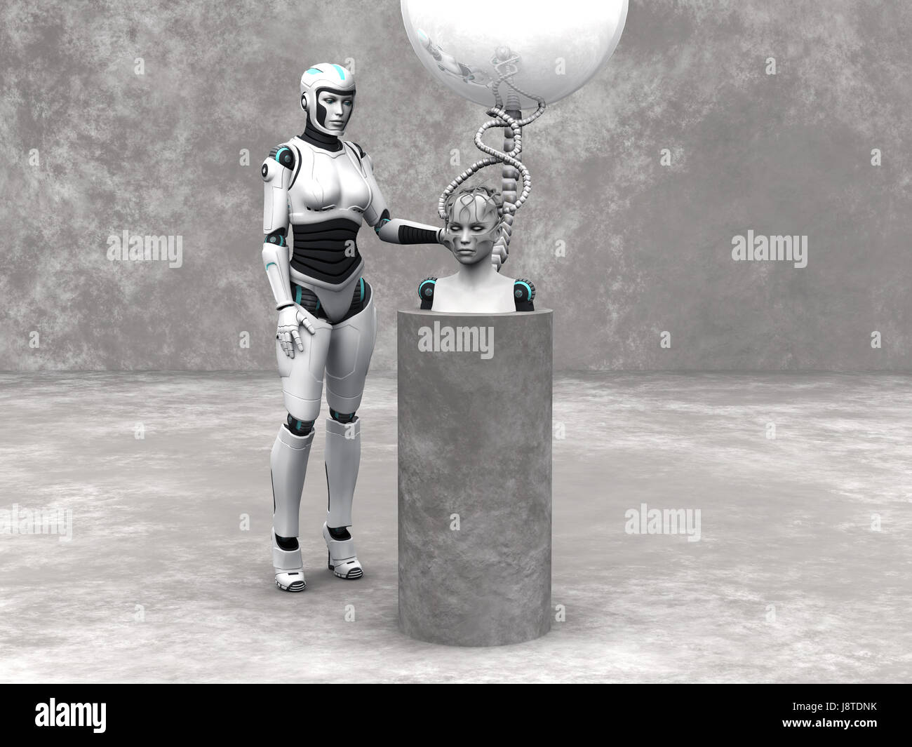 female, future, artificial, fiction, android, robot, automatic machine ...