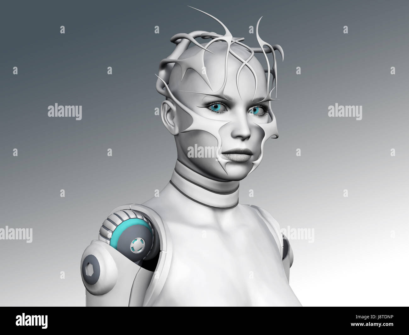 female, future, artificial, fiction, android, robot, automatic machine ...