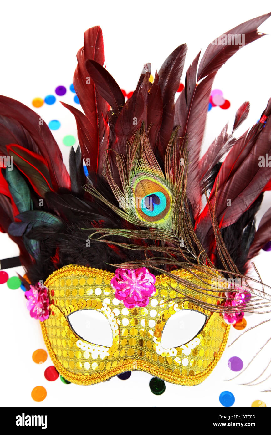 face, fantasy, golden, costume, peacock, mask, feather, gold, disco ...