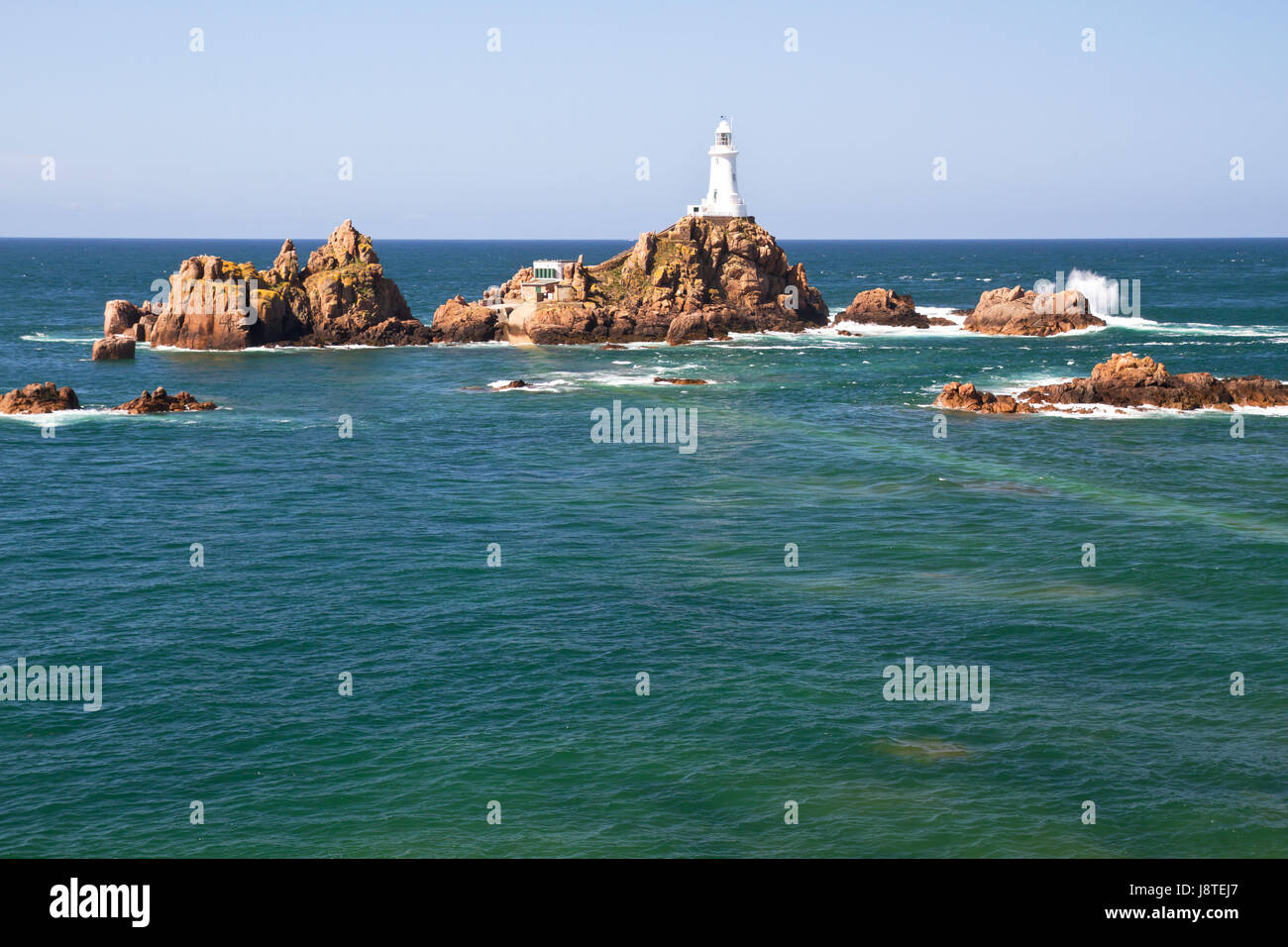 le corbiere lighthouse,jersey,channel islands,uk Stock Photo - Alamy