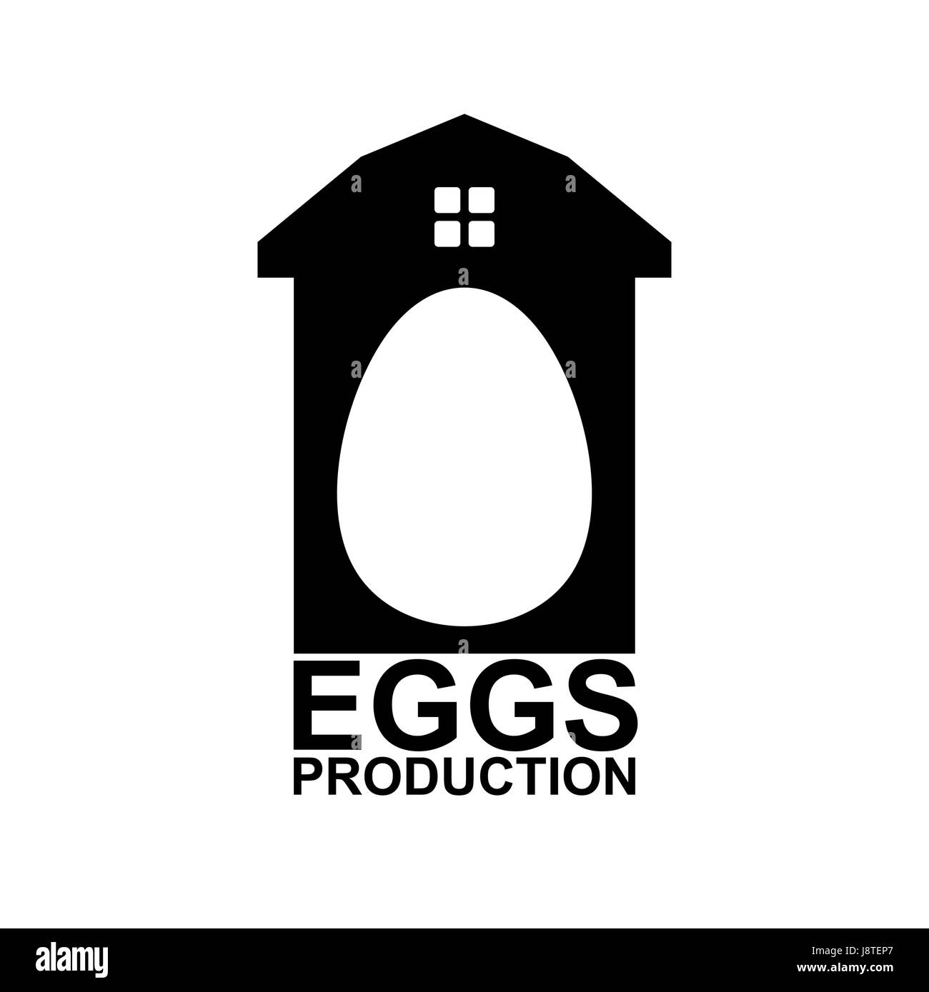 Chicken farm emblem. Egg Farm Logo. Poultry factory sign. Eggs ...
