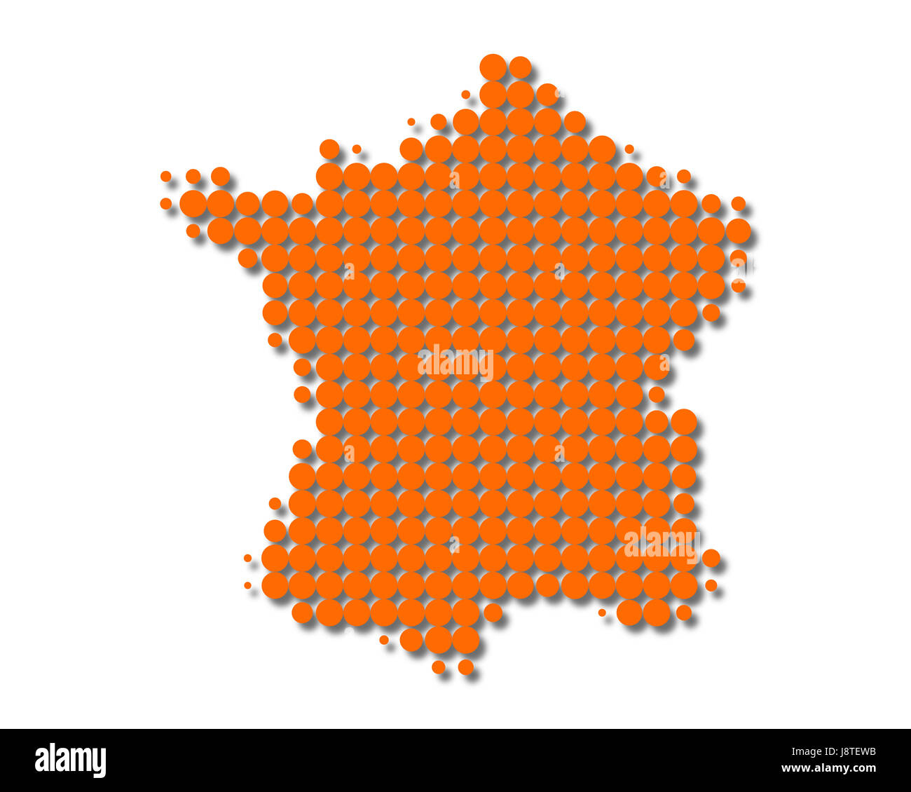 europe, illustration, france, circle, card, spotted, dot, globe, planet ...
