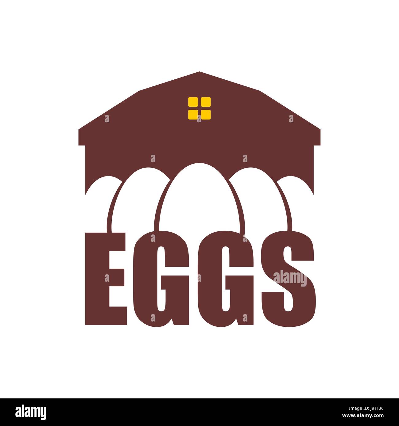 Chicken farm emblem. Egg Farm Logo. Poultry factory sign. Eggs ...
