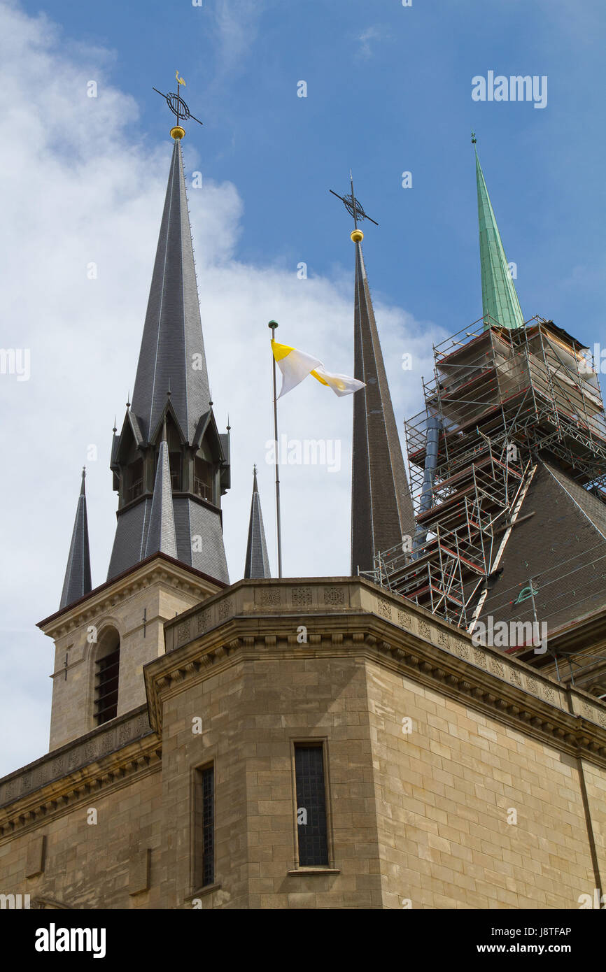 church, cathedral, pray, catholic, carillon, blue, tower, travel ...