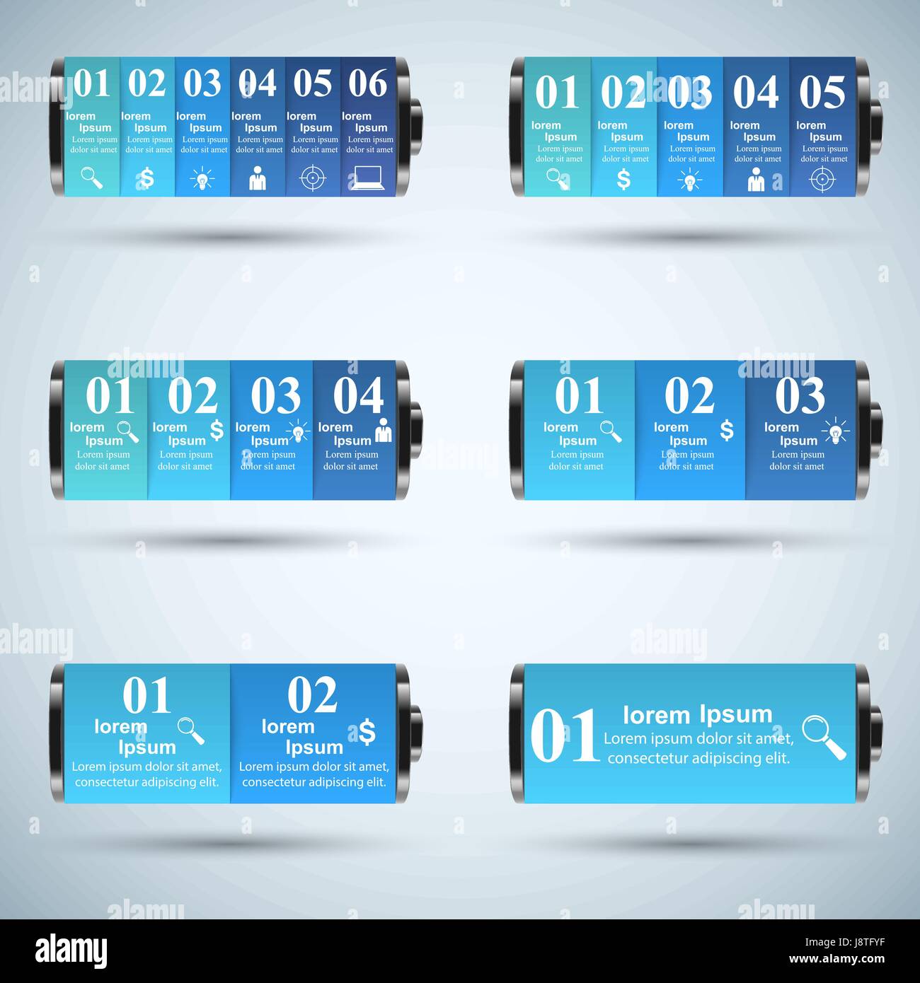 Business Infographics origami style Vector illustration. Battery Stock ...