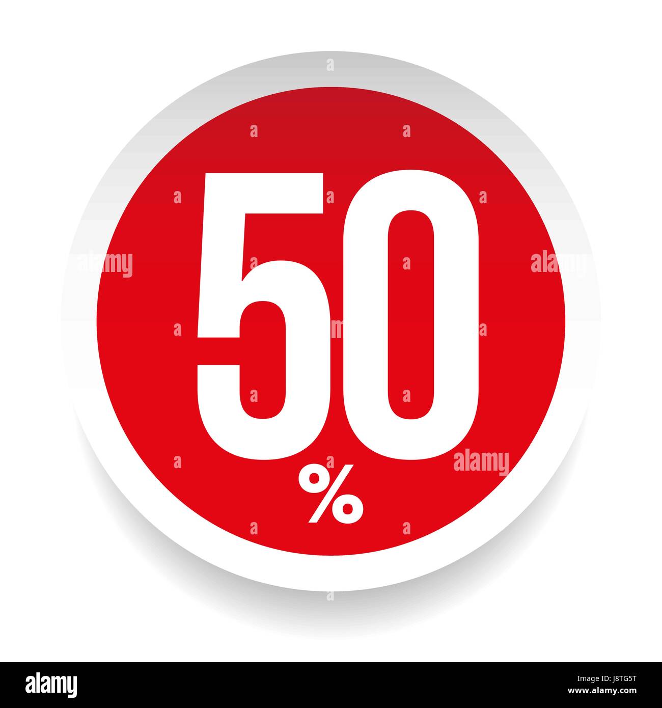Fifty percent sale sticker Stock Vector Image & Art - Alamy