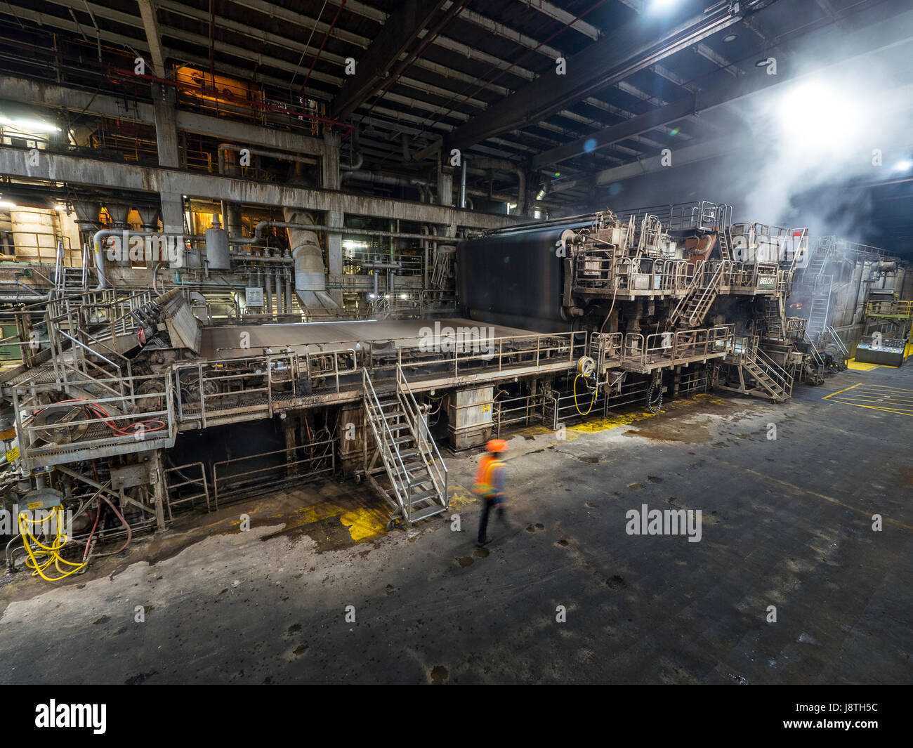 Paper mill operations in the American Pacific North West Stock Photo ...