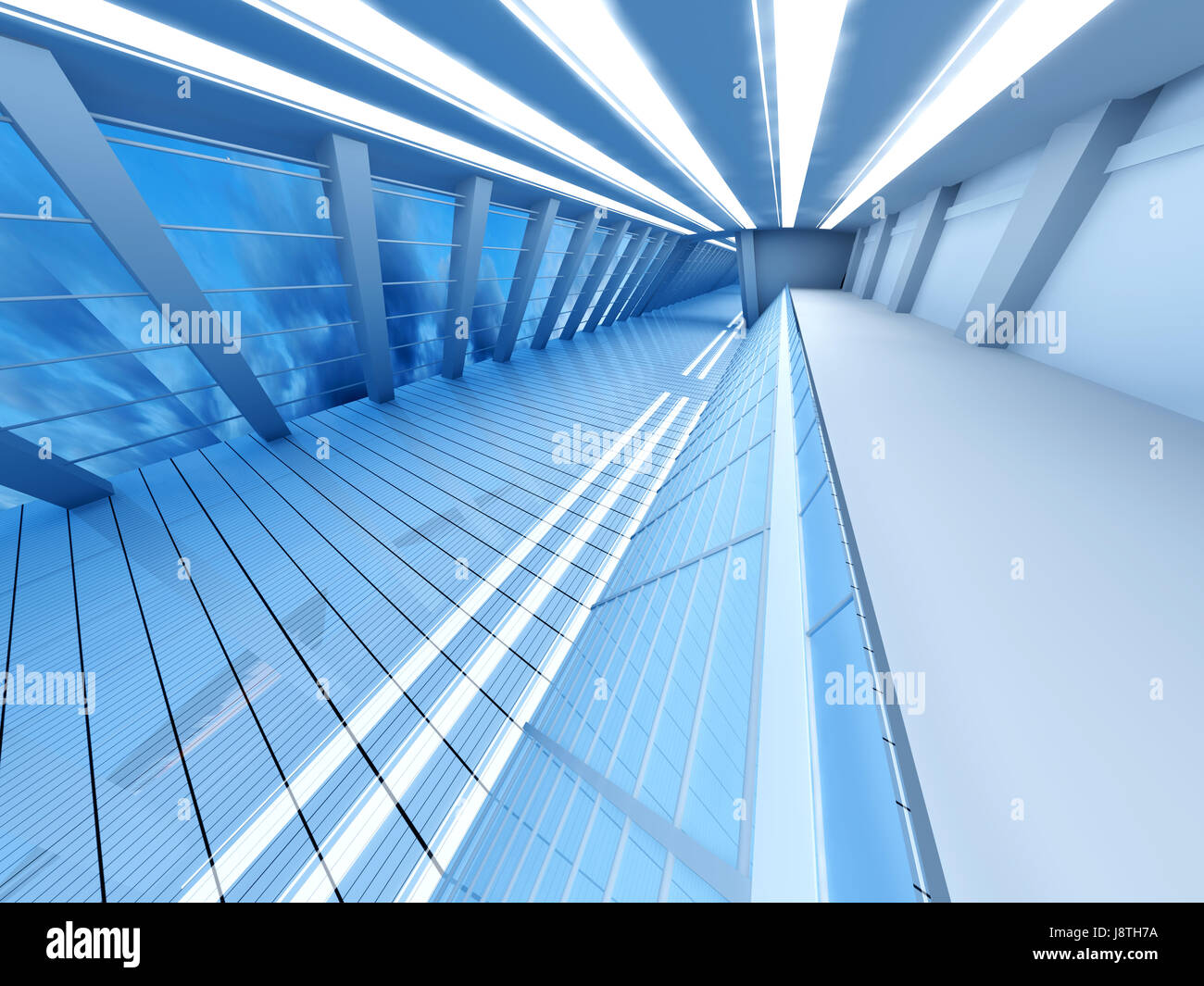 hall, house, building, glass, chalice, tumbler, corridor, inside, big ...