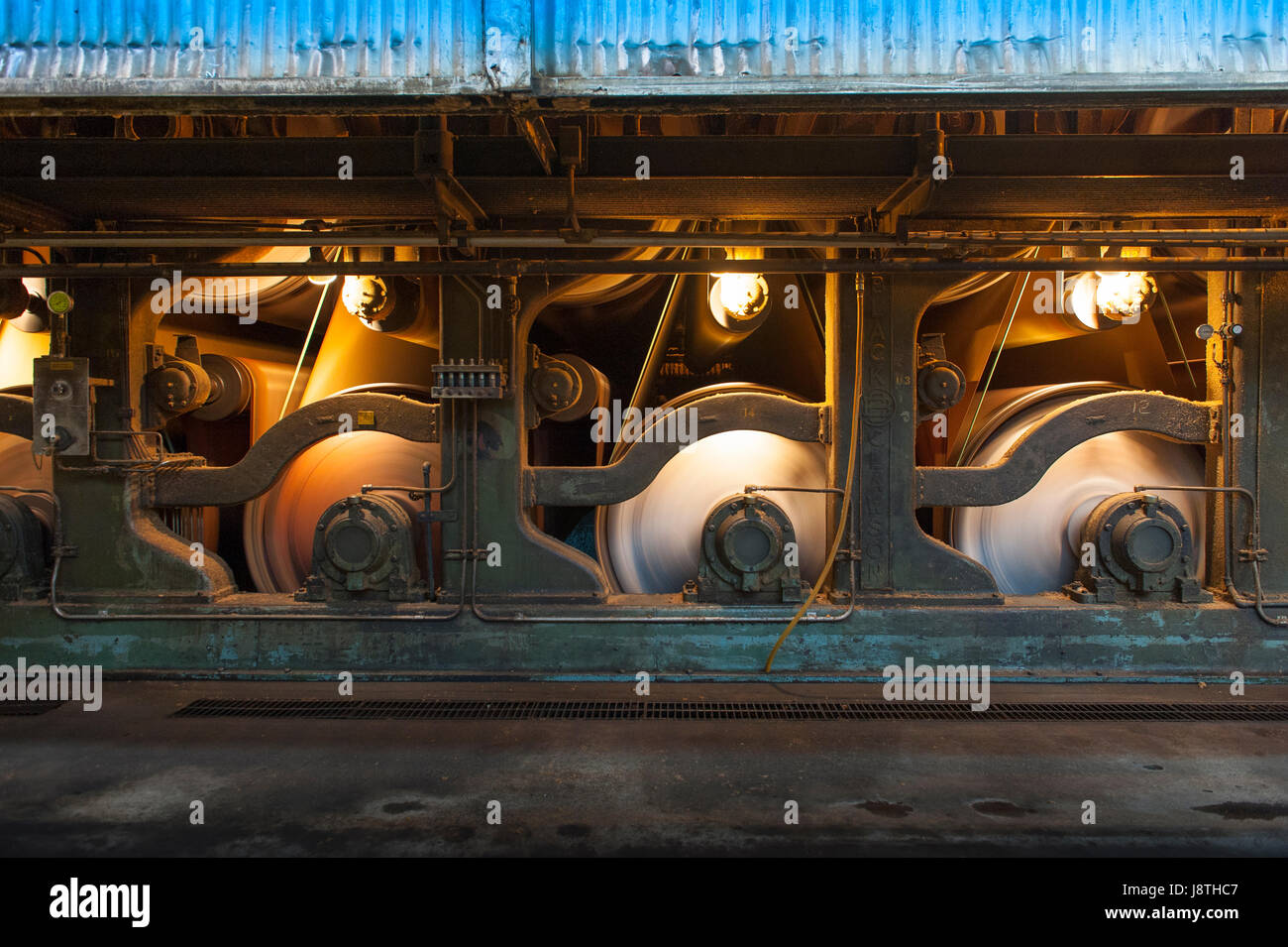 Paper mill operations in the American Pacific North West. Wet paper is ...