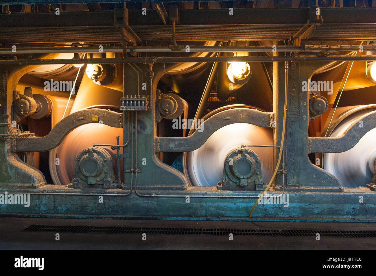 Paper mill operations in the American Pacific North West. Wet paper is ...