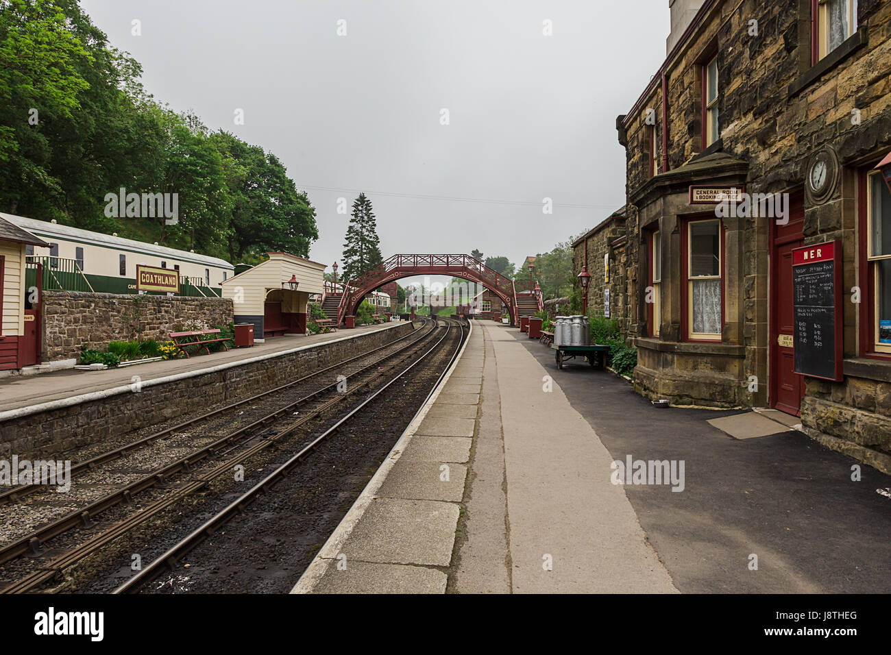A train at goathland on the north yorkshire moors railway hi-res stock ...