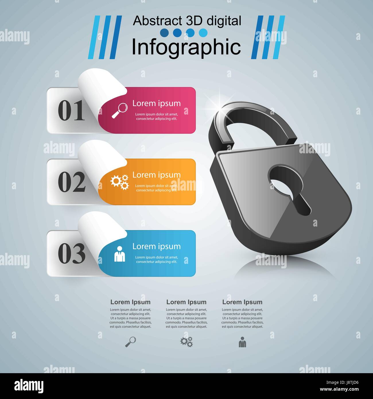 Infographic illustration. Lock icon Stock Vector Image & Art - Alamy