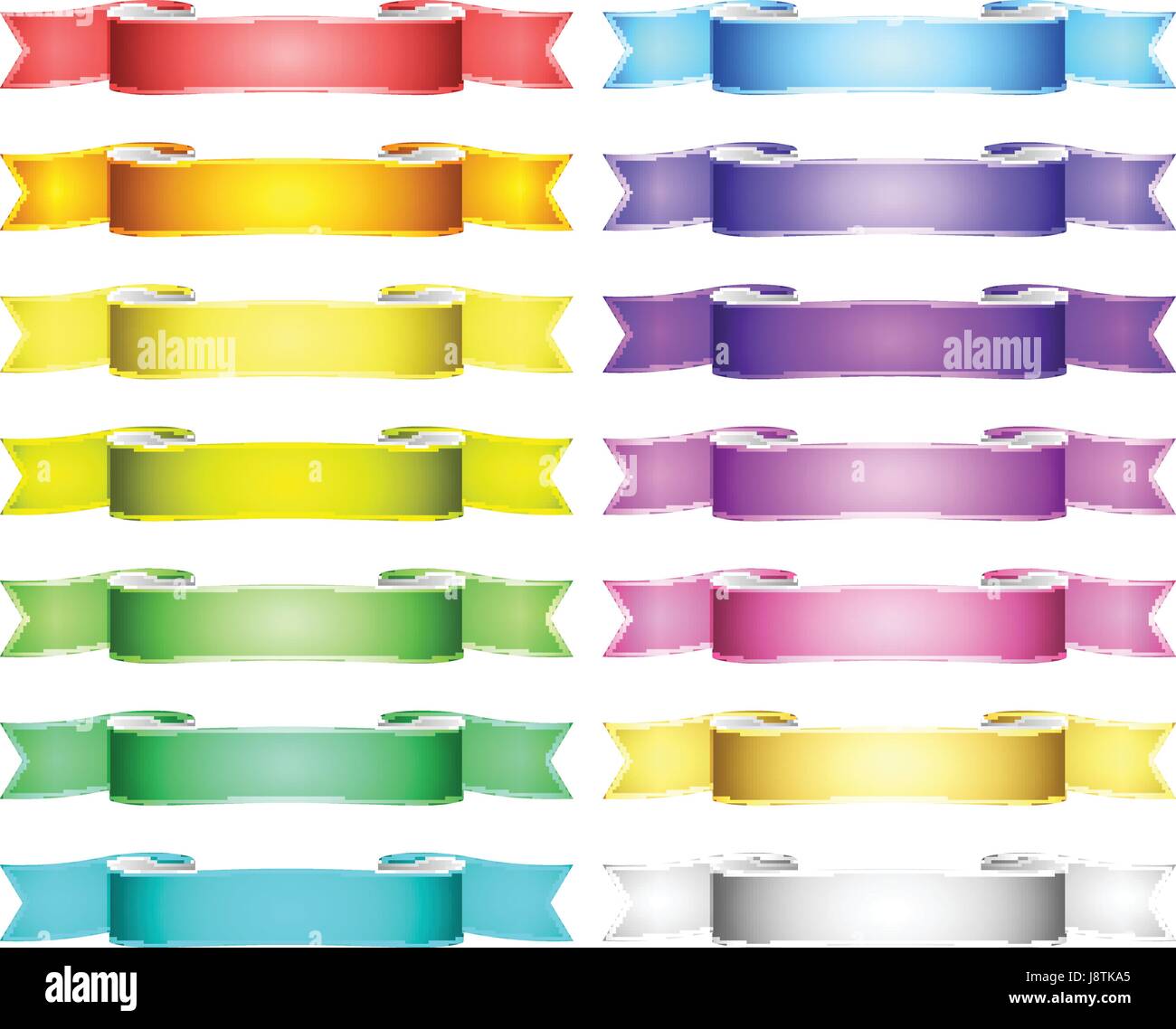 Golden blue satin ribbons Stock Vector Images - Alamy