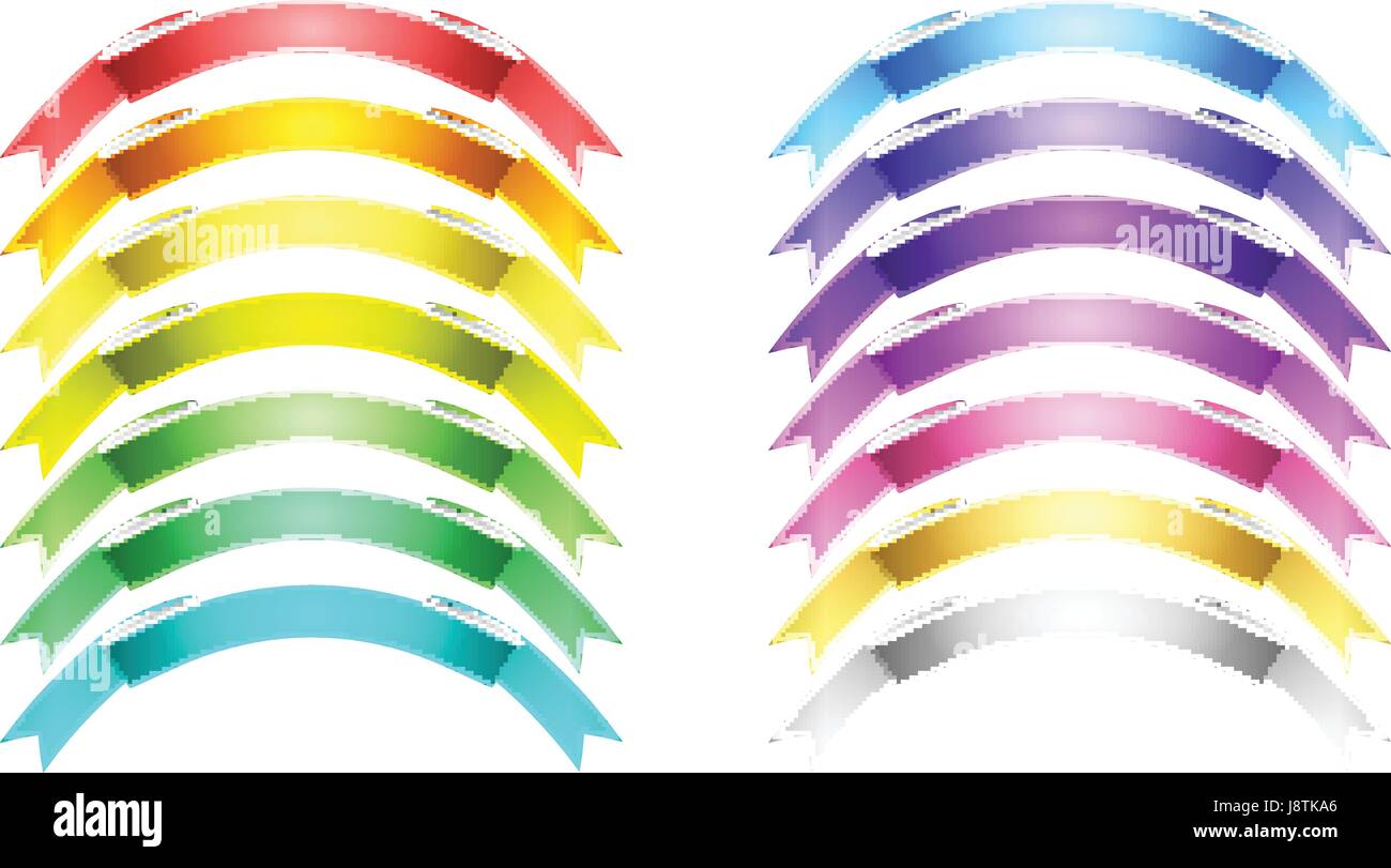 vector ribbons set Stock Vector Image & Art - Alamy