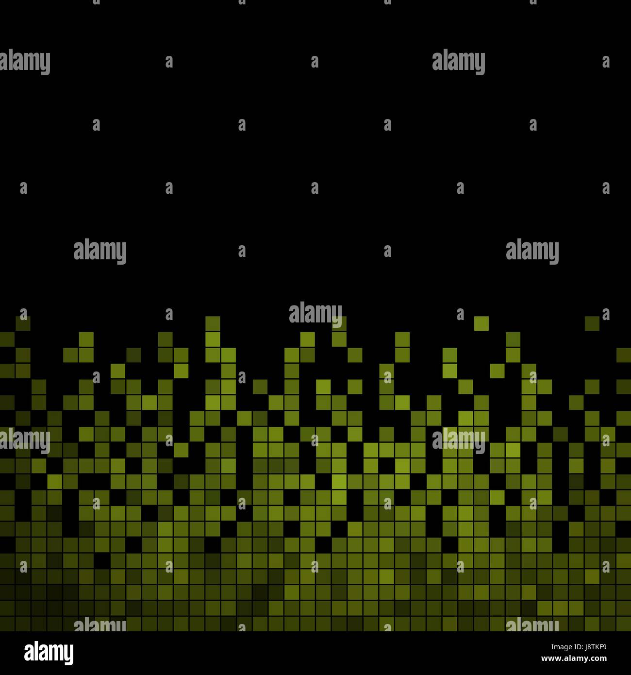 abstract vector square pixel mosaic background - green Stock Vector ...