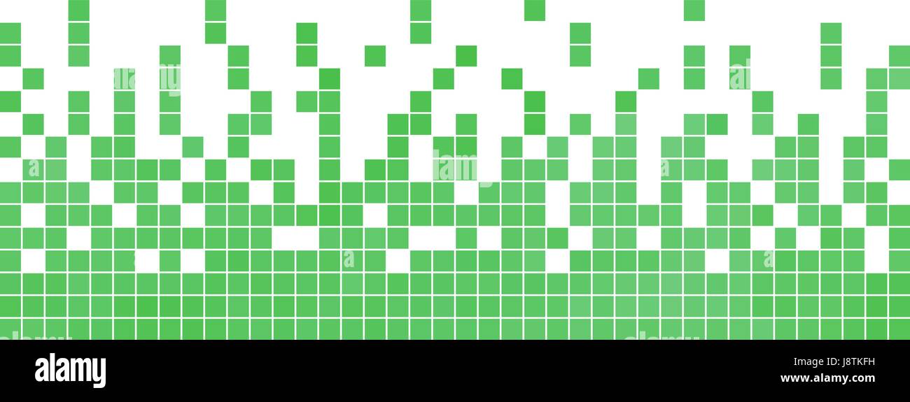 abstract vector square pixel mosaic background - green Stock Vector ...