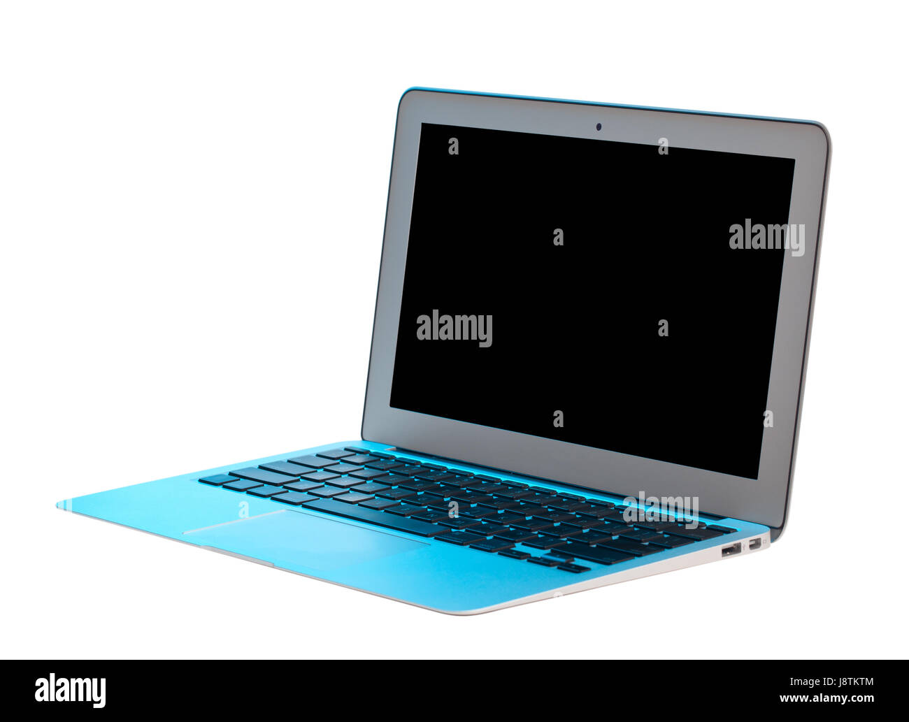 blue, laptop, notebook, computers, computer, keyboard, PC, object ...
