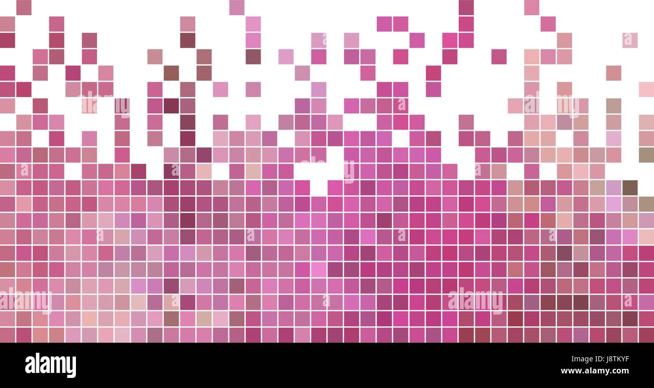abstract vector square pixel mosaic background - pink Stock Vector ...