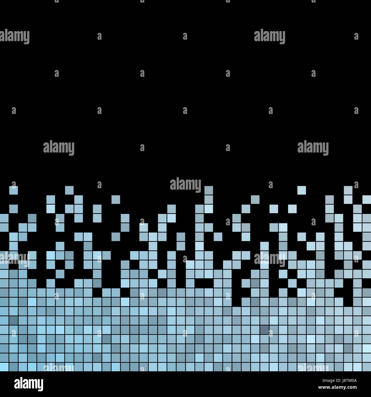 abstract vector square pixel mosaic background - blue Stock Vector Image & Art - Alamy