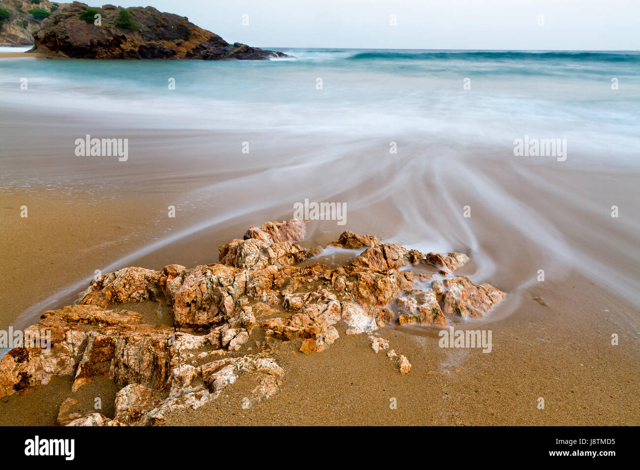 blue, stone, beach, seaside, the beach, seashore, wave, splash, sands ...