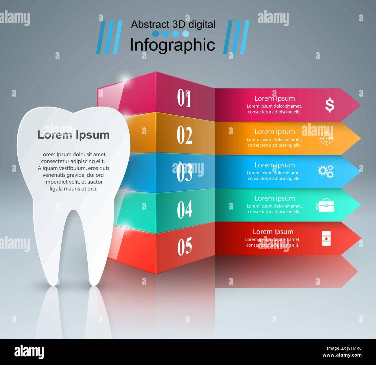 Business Infographics. Tooth icon Stock Vector Image & Art - Alamy