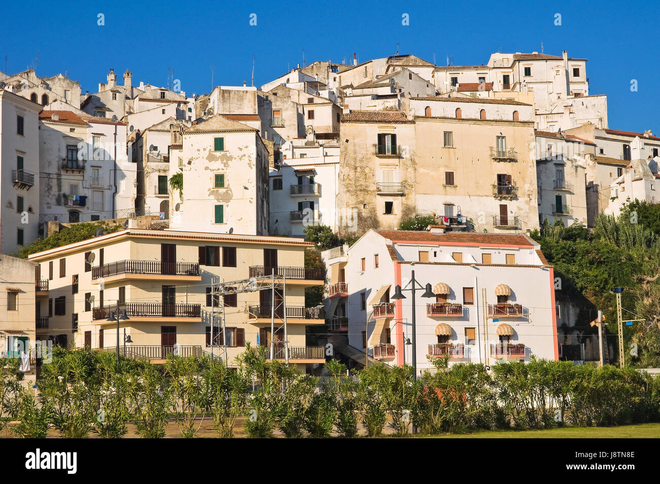Panoramic view of Rodi Garganico. Puglia. Italy Stock Photo - Alamy