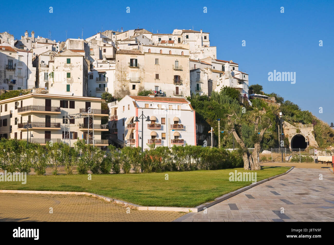 Panoramic view of Rodi Garganico. Puglia. Italy Stock Photo - Alamy