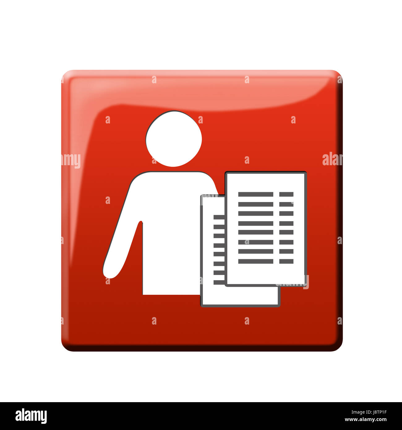 office, person, list, login, work, job, labor, pictogram, symbol ...
