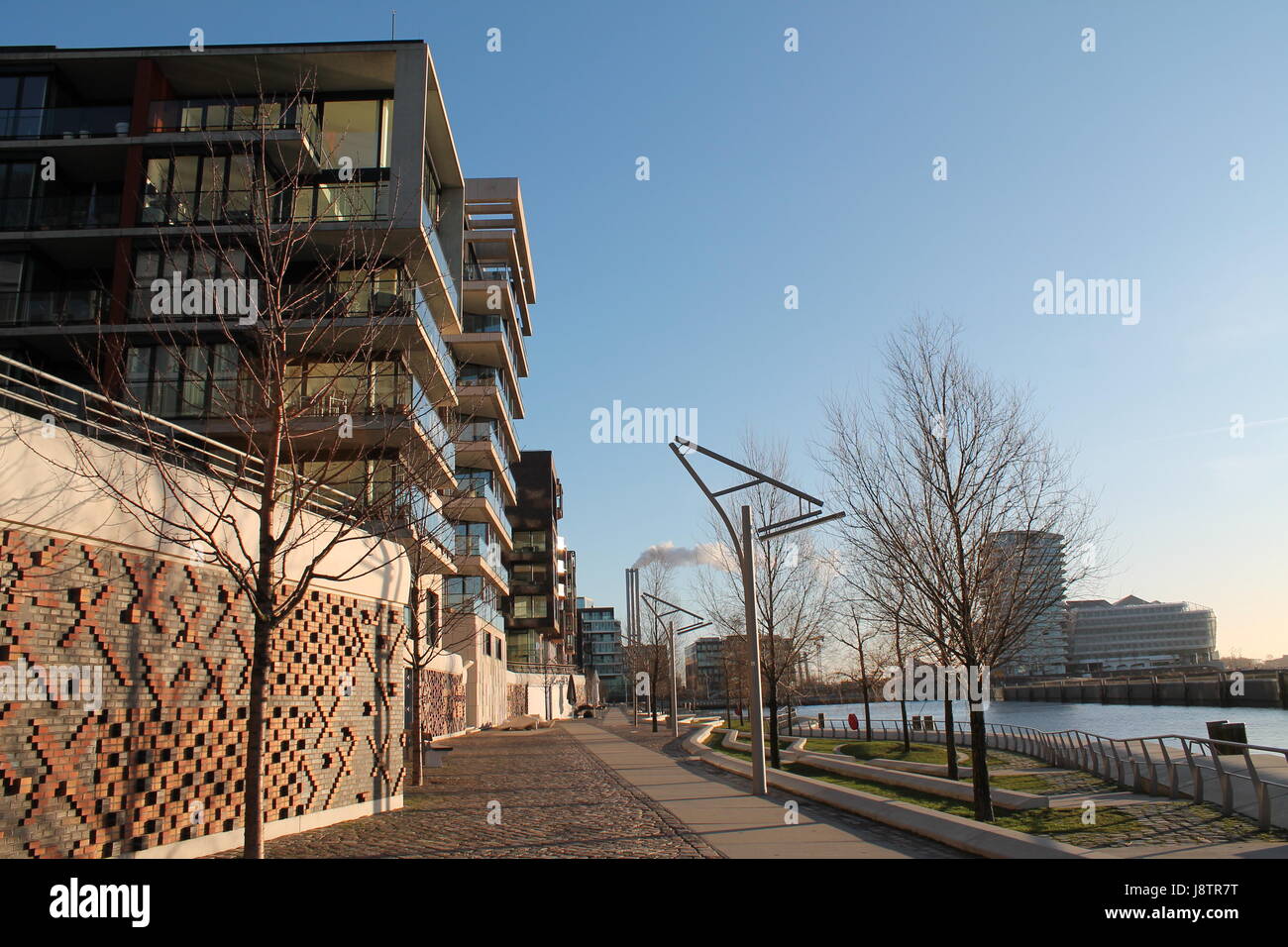 tourism, harbor, hamburg, harbours, elbe, promenade, modern, modernity ...