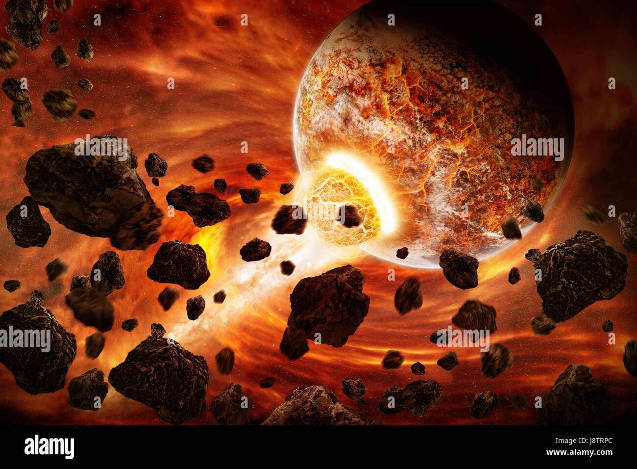 end, globe, planet, earth, world, meteorite, apocalypse, asteroid, blue ...