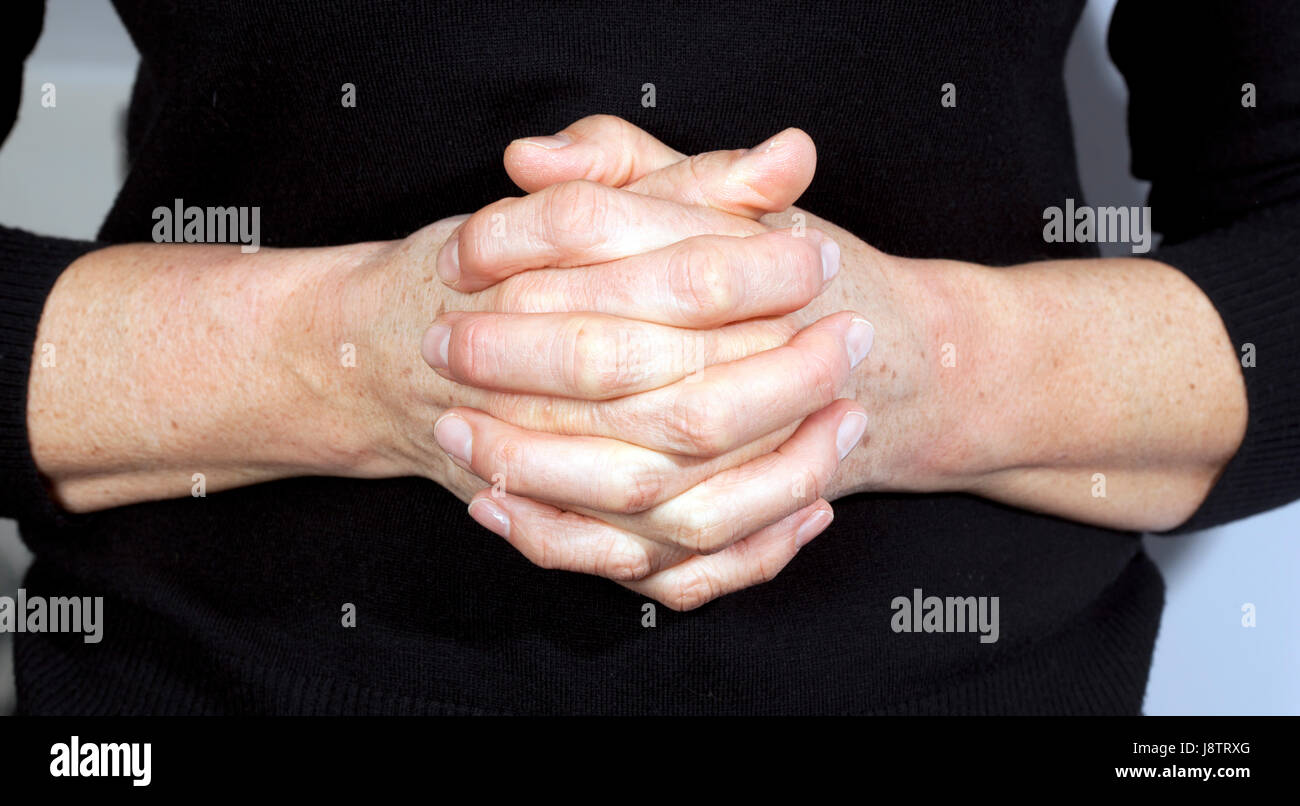 Hand gesture of prayer hi-res stock photography and images - Alamy