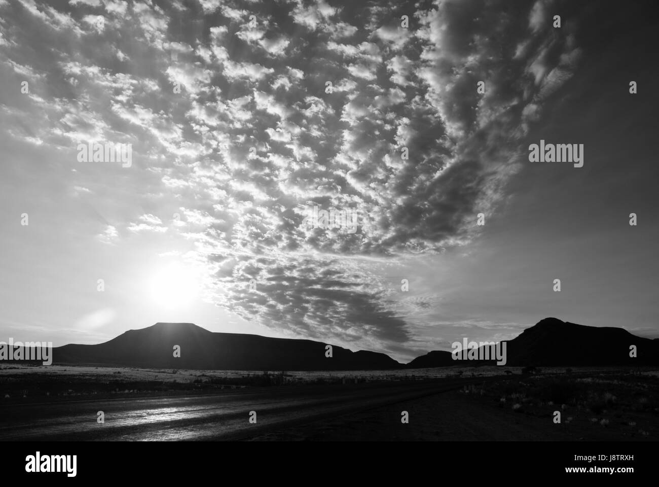 Namibian Cloud Cascade Stock Photo - Alamy