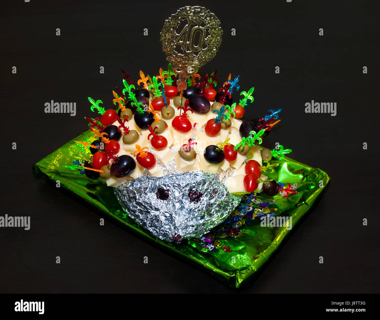 grapes, party, celebration, hedgehog, tomatoes, tomatos, cheese, olives ...