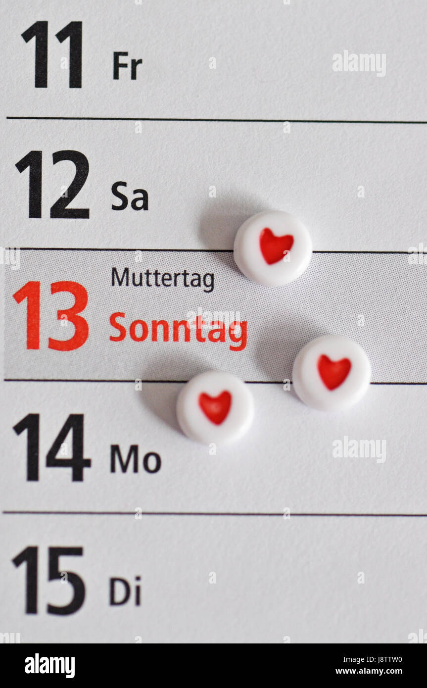 Mum family calendar hi-res stock photography and images - Alamy
