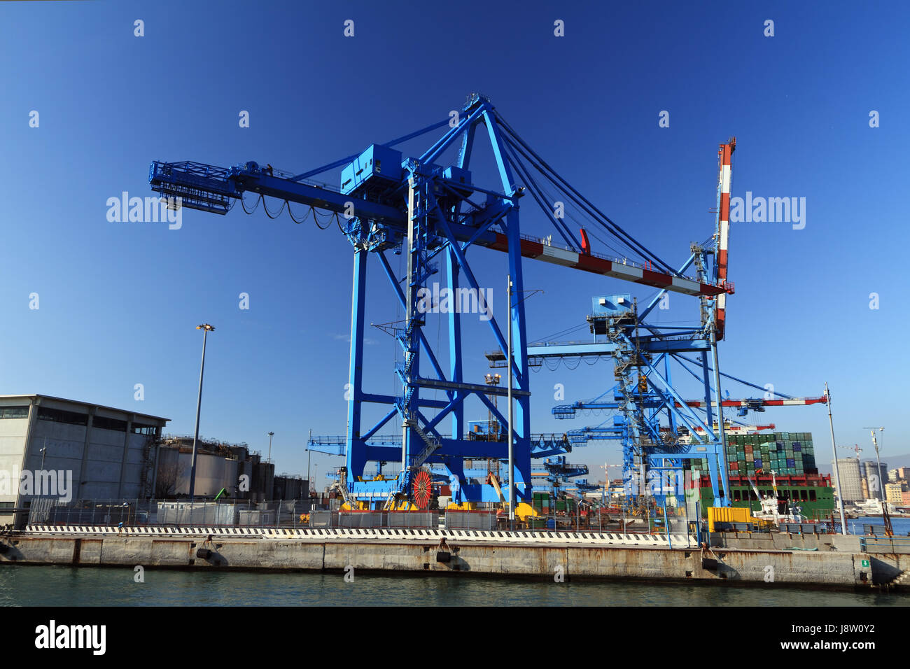 container, freight, ship, loading, italy, containers, sailing boat ...