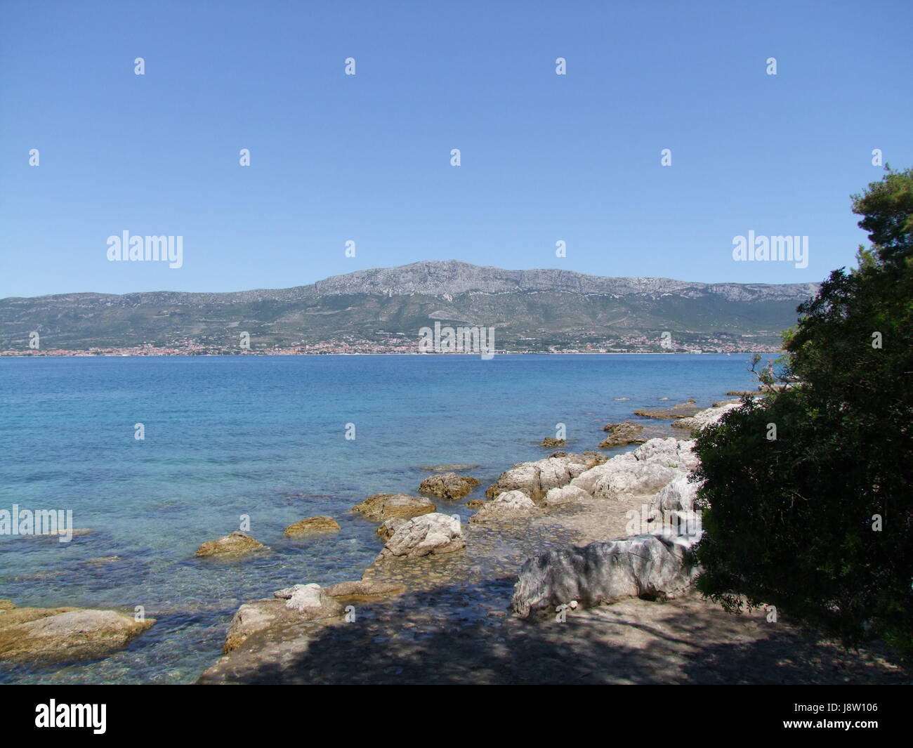 split in croatia - coast mountains Stock Photo - Alamy