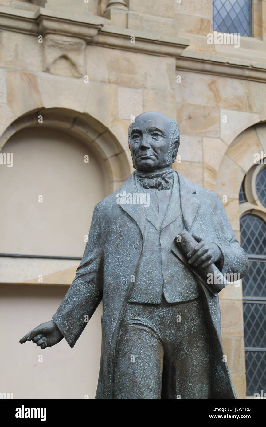 the ludwig windthorst monument in osnabrck Stock Photo - Alamy
