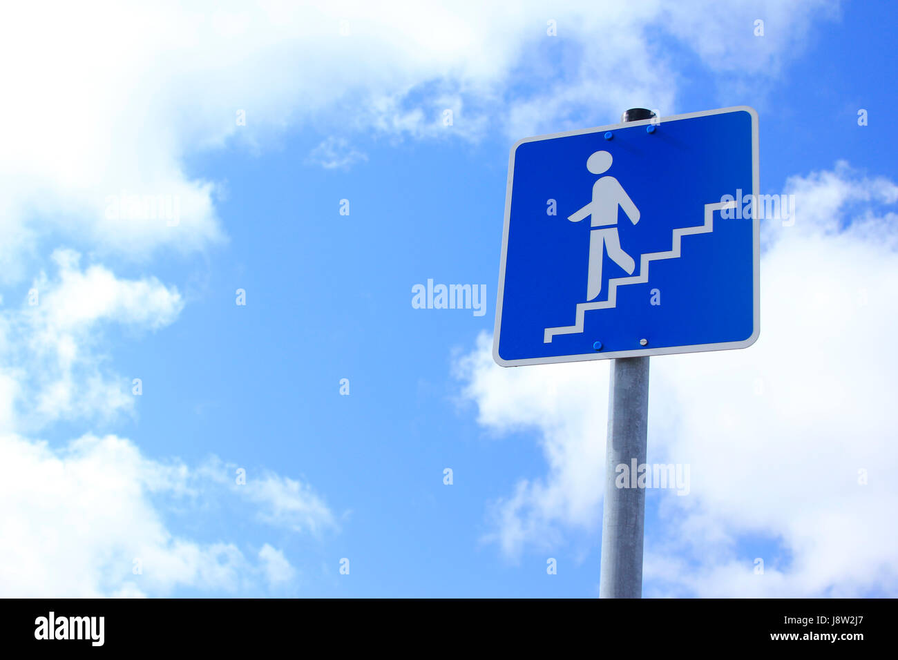 sign, signal, stairs, cloud, idea, perspective, point of view, approach ...