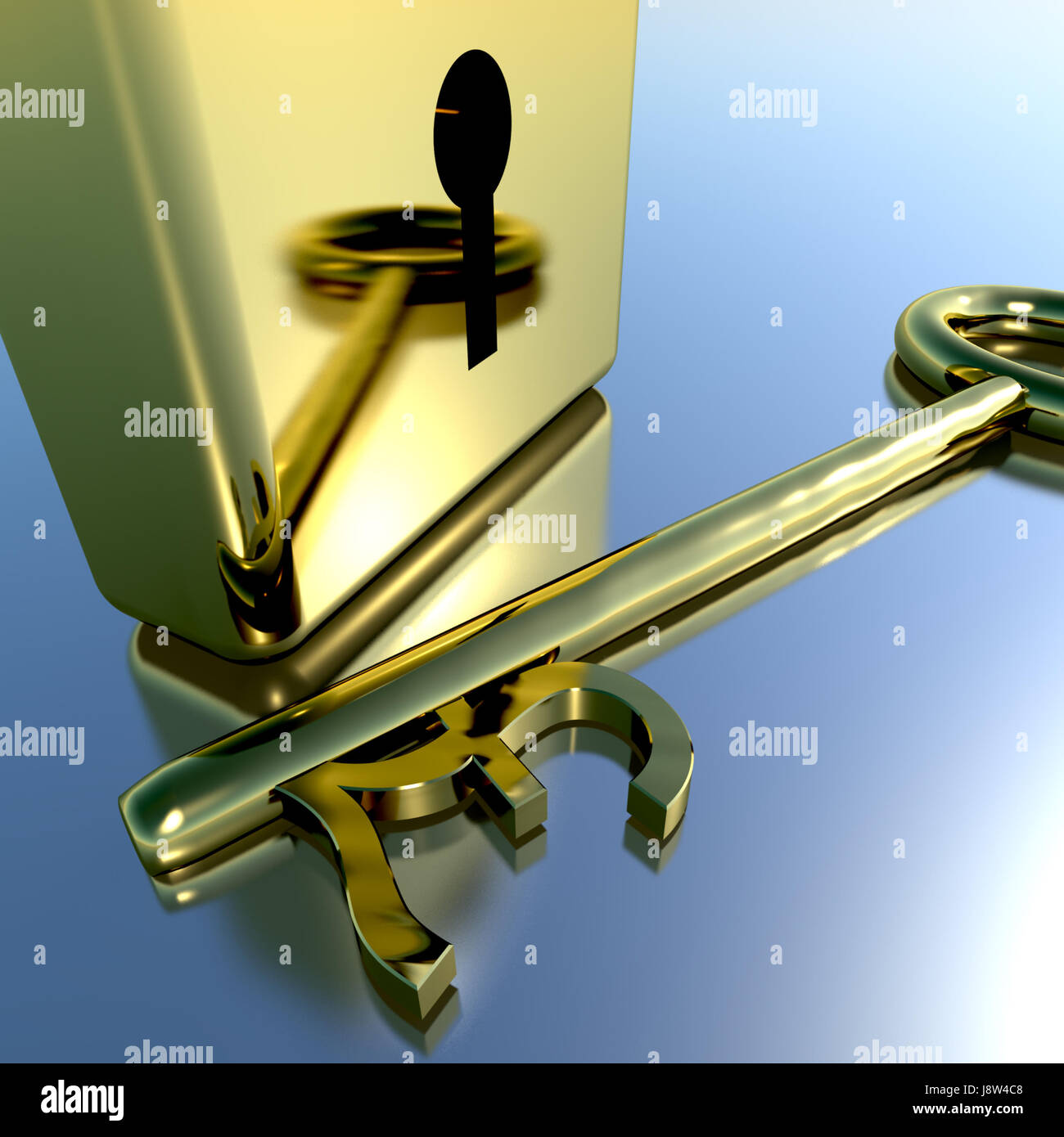 Sterling symbol padlock hi-res stock photography and images - Alamy