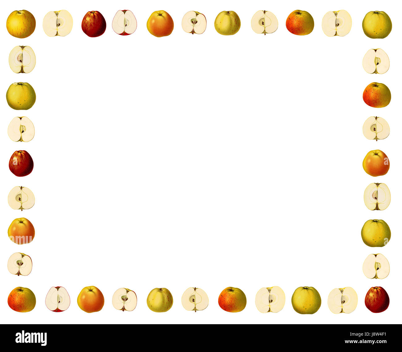 apples, apple, collage, framed, frame, framework, old, historical ...