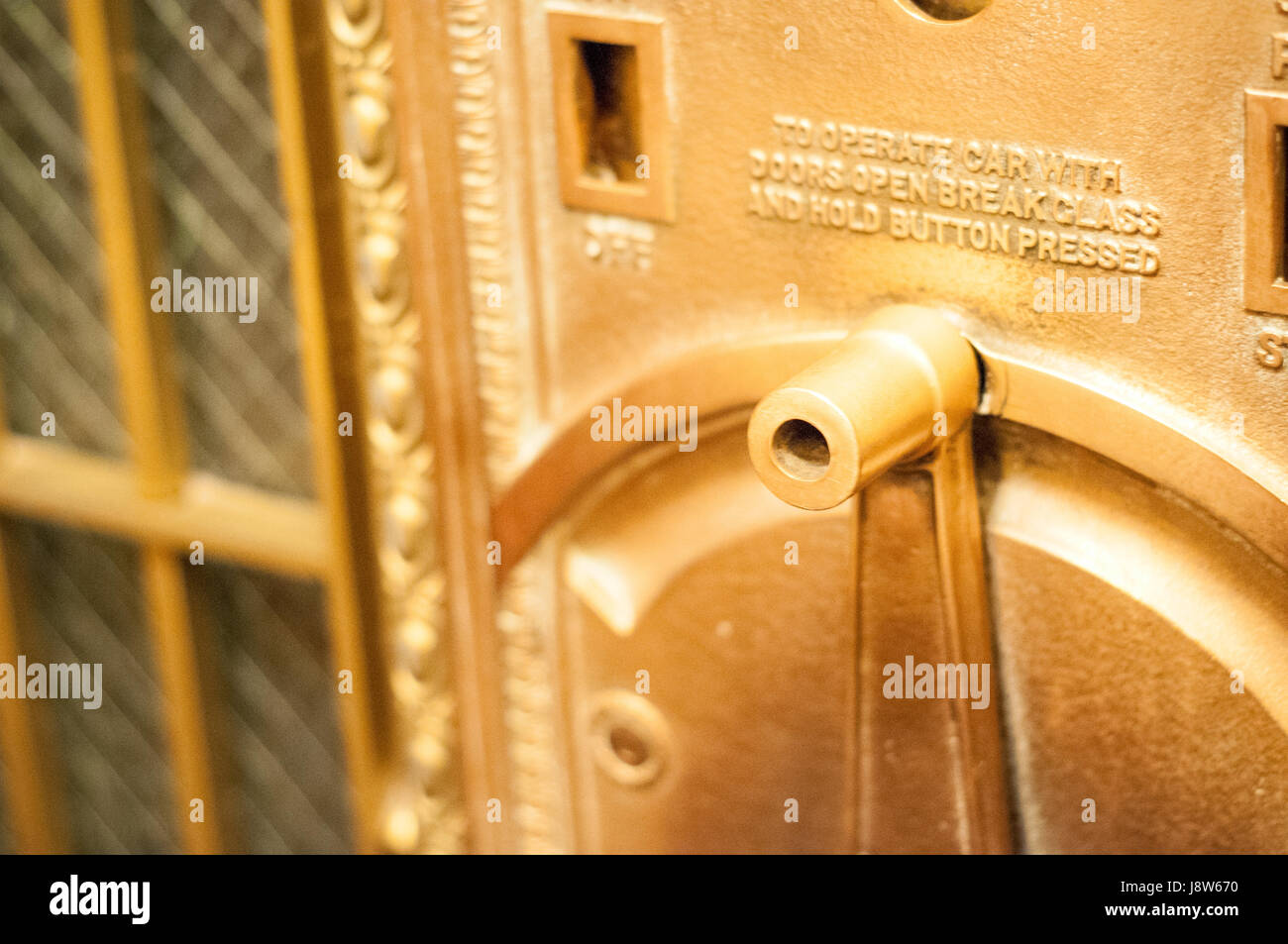 Old fashioned elevator hi-res stock photography and images - Alamy