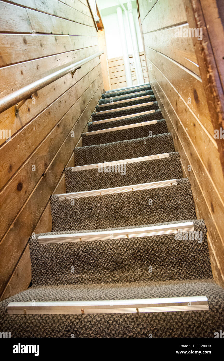 Stairs, inside building, low angle view Stock Photo - Alamy