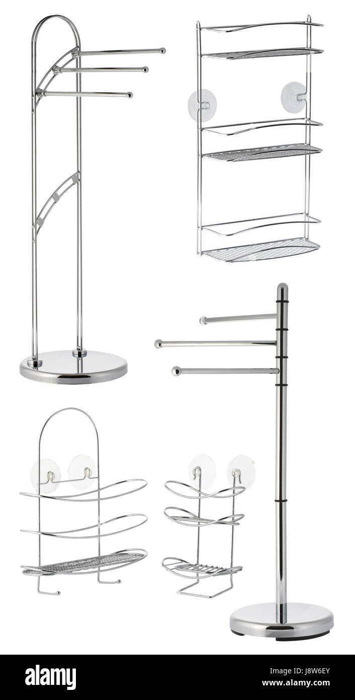 Towel rail bathroom interior Cut Out Stock Images & Pictures - Alamy